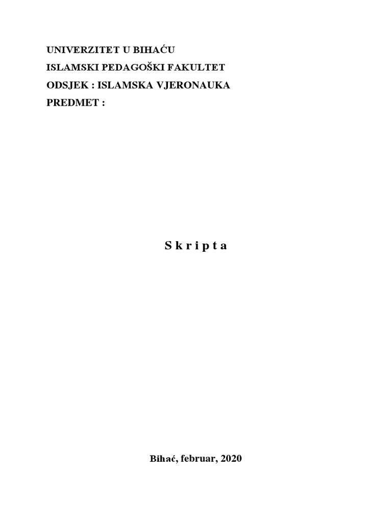 Skripta | PDF