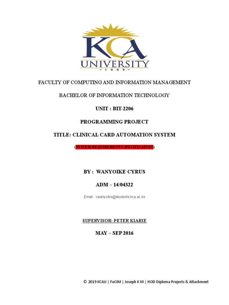1902 Project Document Sample-Cover-Page | PDF | Finance & Money ...