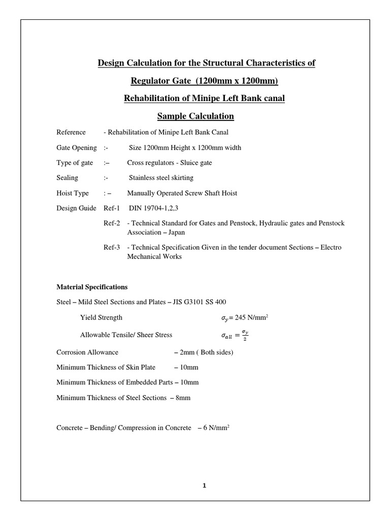 Sample Calculation - CR Gate | PDF