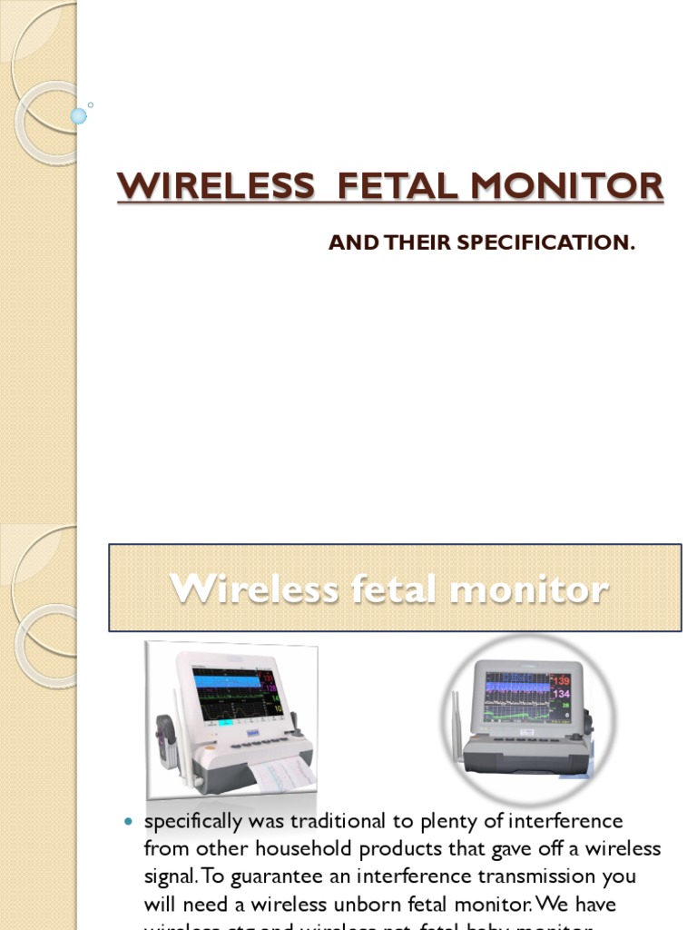 Wireless Fetal Monitor - Fetal Monitor | PDF