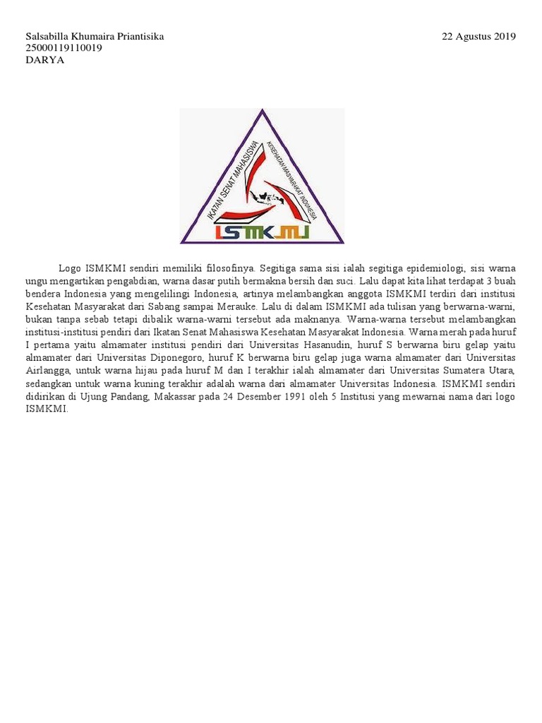 Filosofi Logo ISMKMI dan Maknanya | PDF | Ilmu Sosial