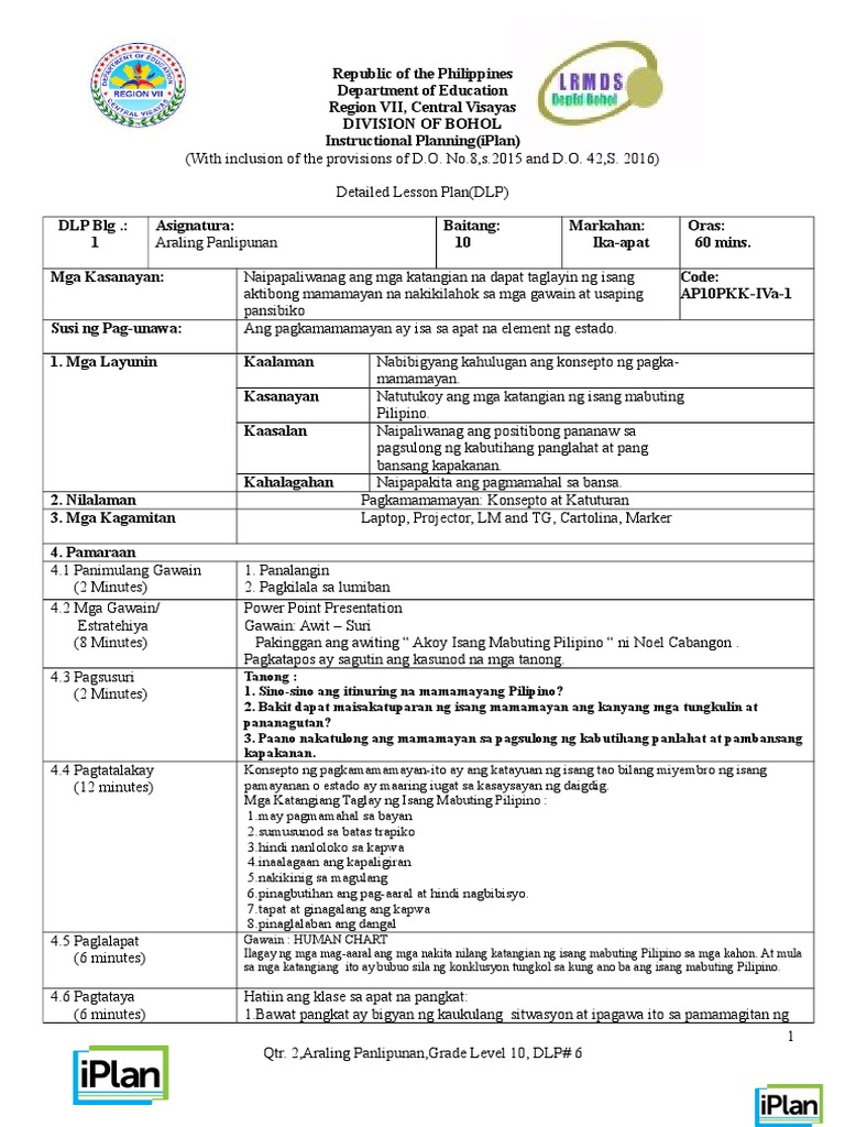 Grade 10 DLL 4TH 1-26 | PDF