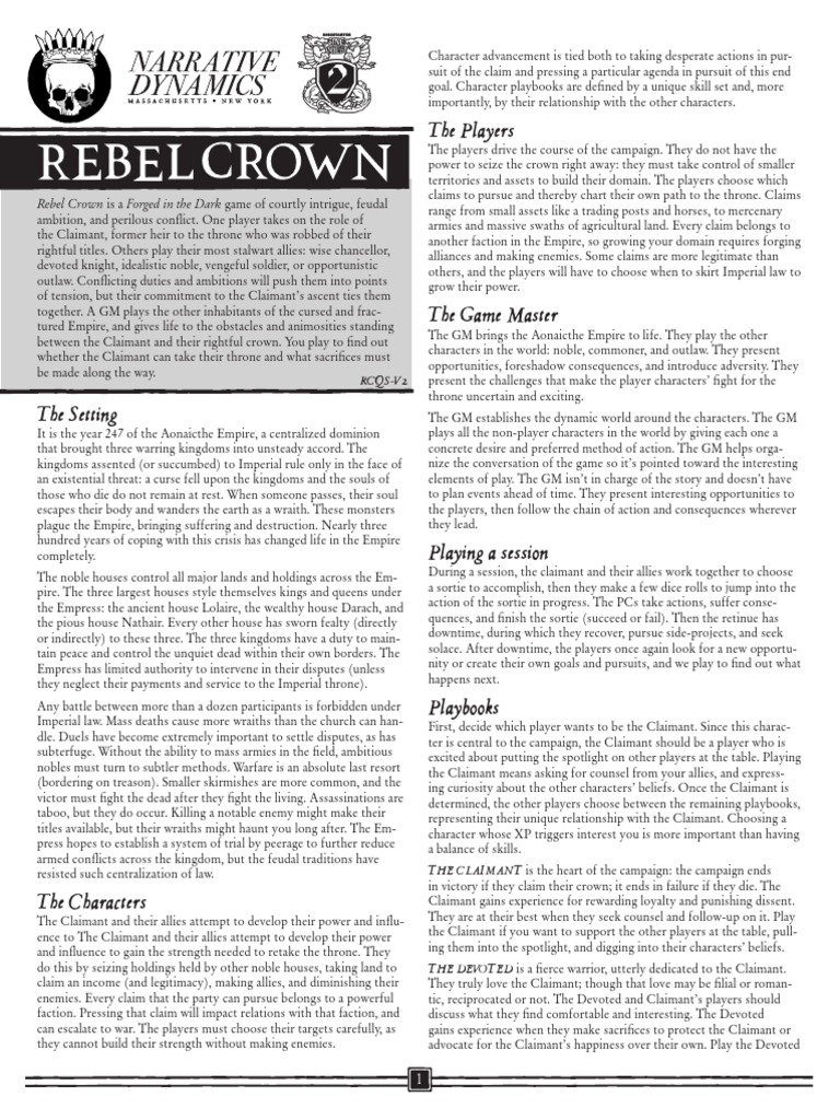 Rebel Crown: Building a Domain through Intrigue and Conflict in a World ...