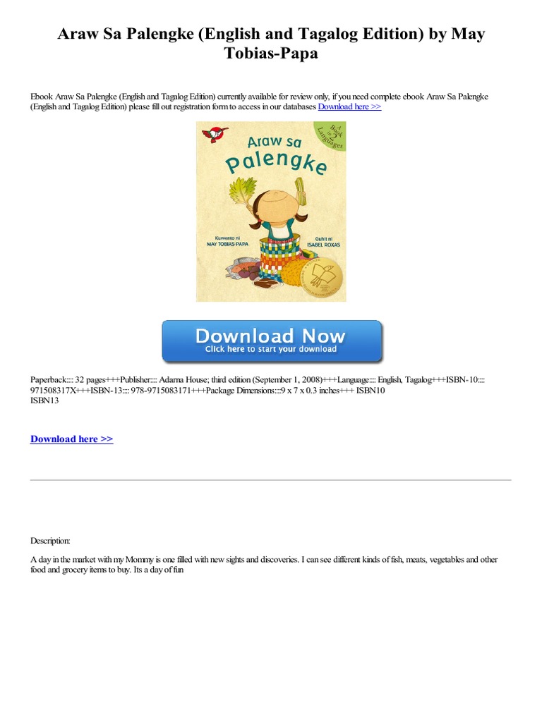 Araw Sa Palengke: A Market Day Adventure | PDF