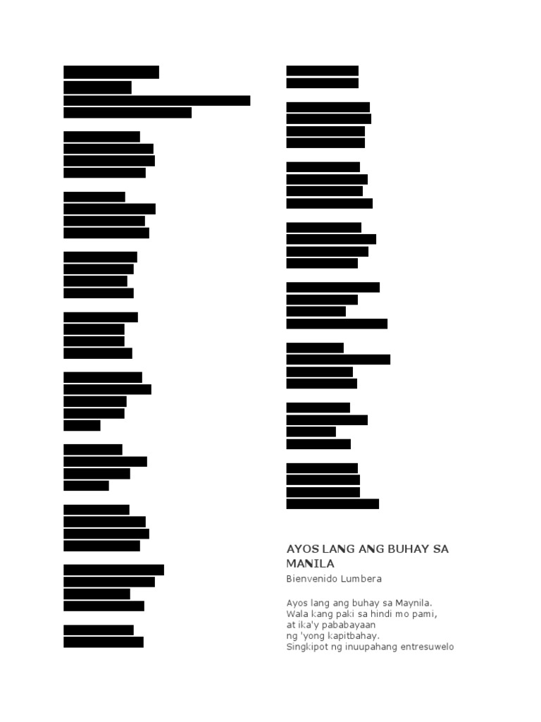 Tula NG Kahirapan | PDF