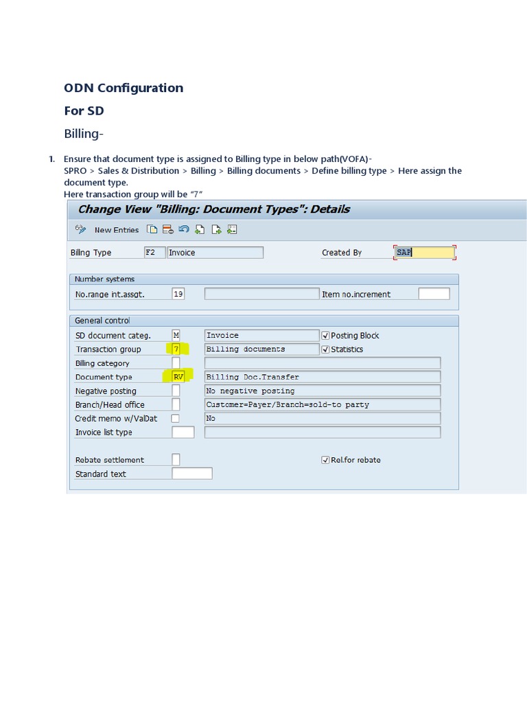 ODN Configuration | PDF