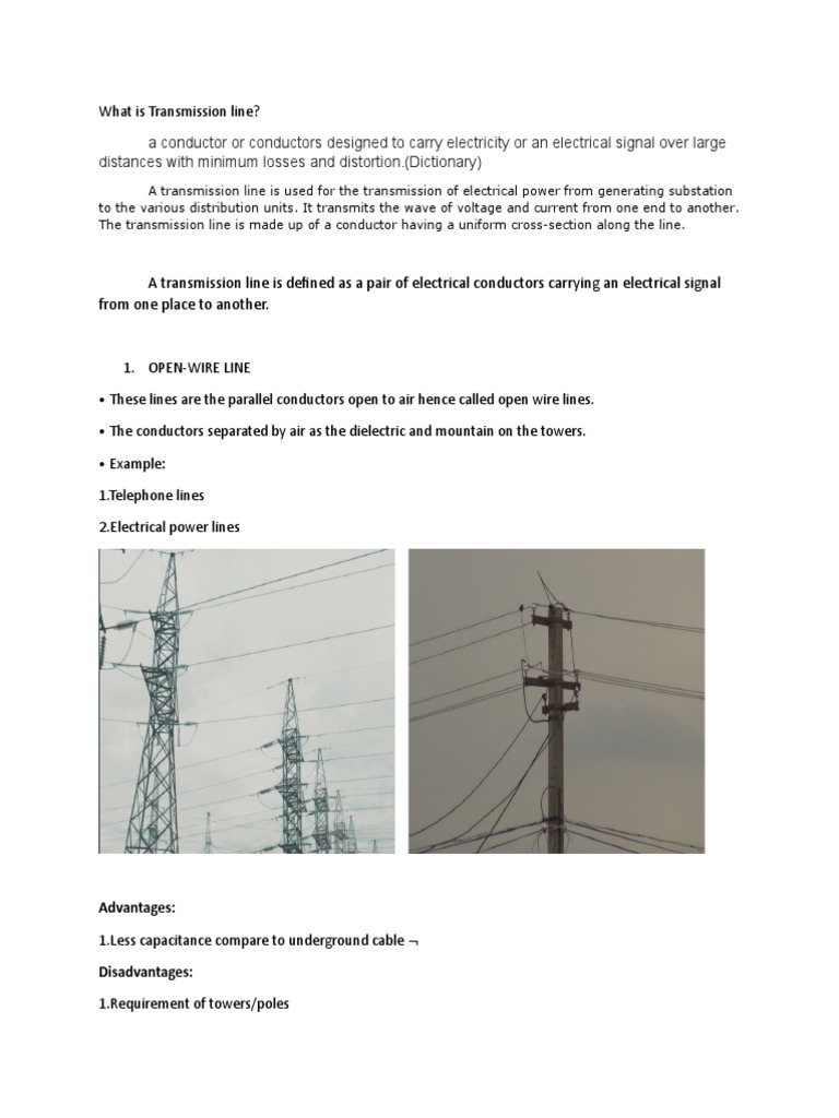 Types Transmission Lines | PDF