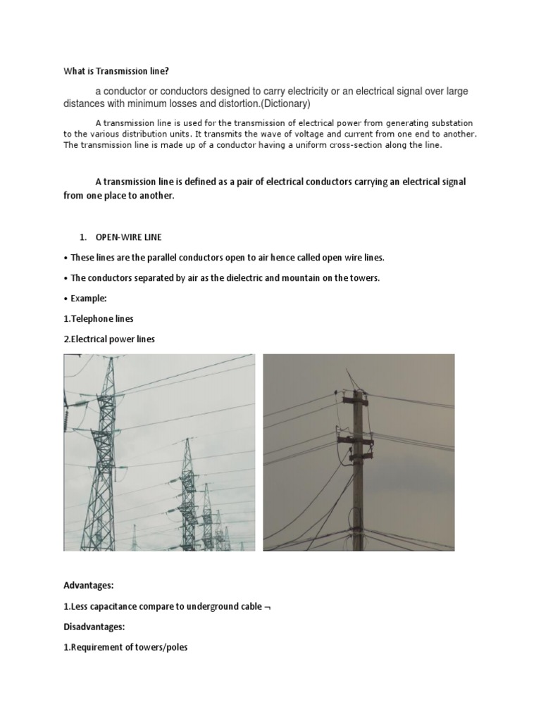 Types of Transmission Lines Explained | PDF | Technology & Engineering
