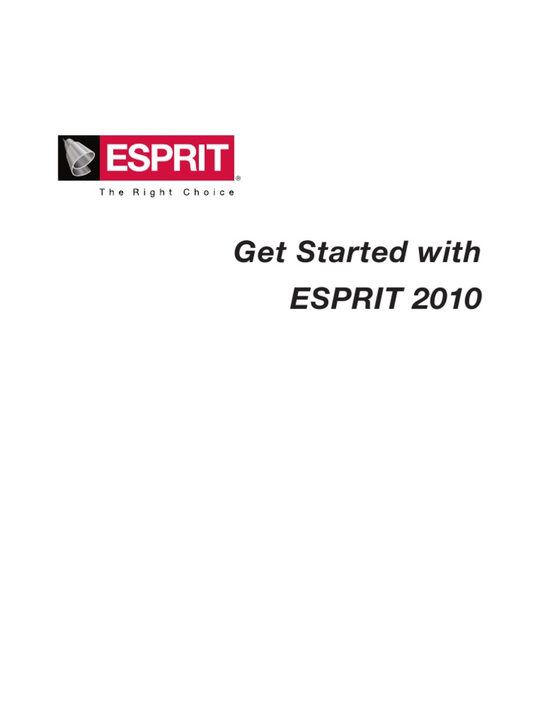 ESPRIT Get Started | PDF | Graphical User Interfaces | Command Line Interface