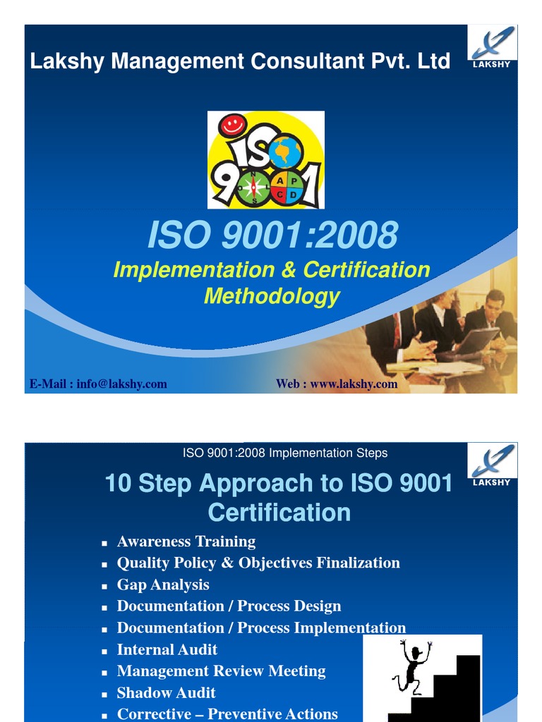 ISO 9001:2008 Implementation Steps | PDF | Iso 9000 | Internal Audit