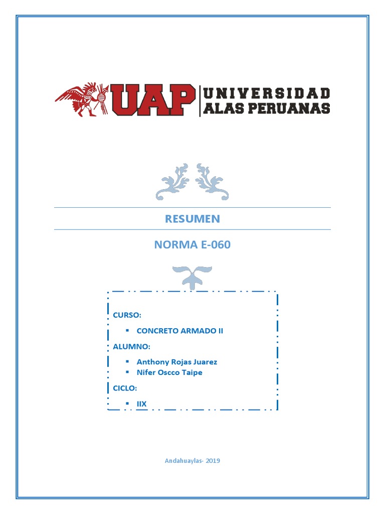 Resumen E060 | PDF