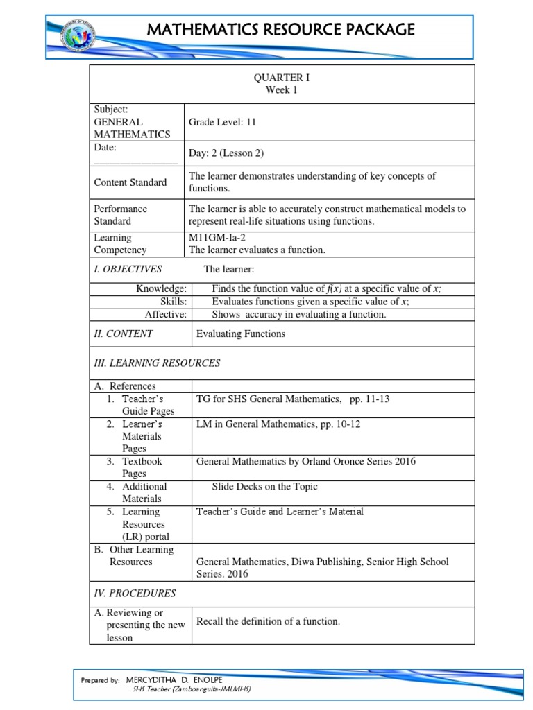 Evaluating Functions: A Guide to Providing Valid Inputs and Computing ...