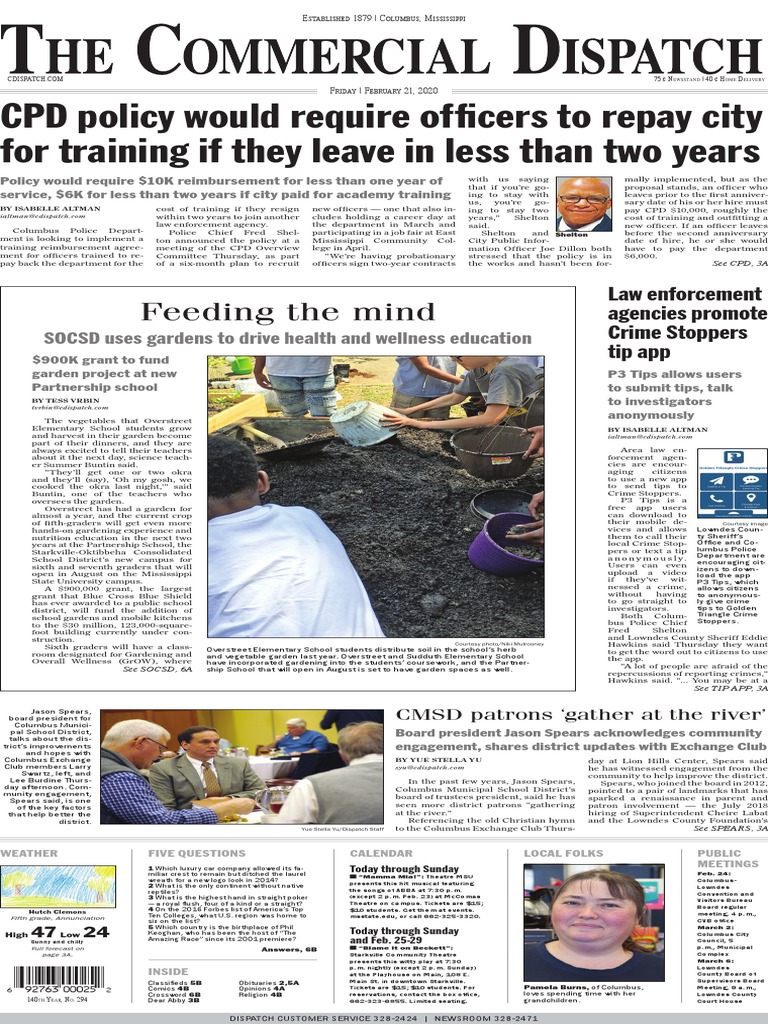 Commercial Dispatch Eedition 2-21-20 | PDF