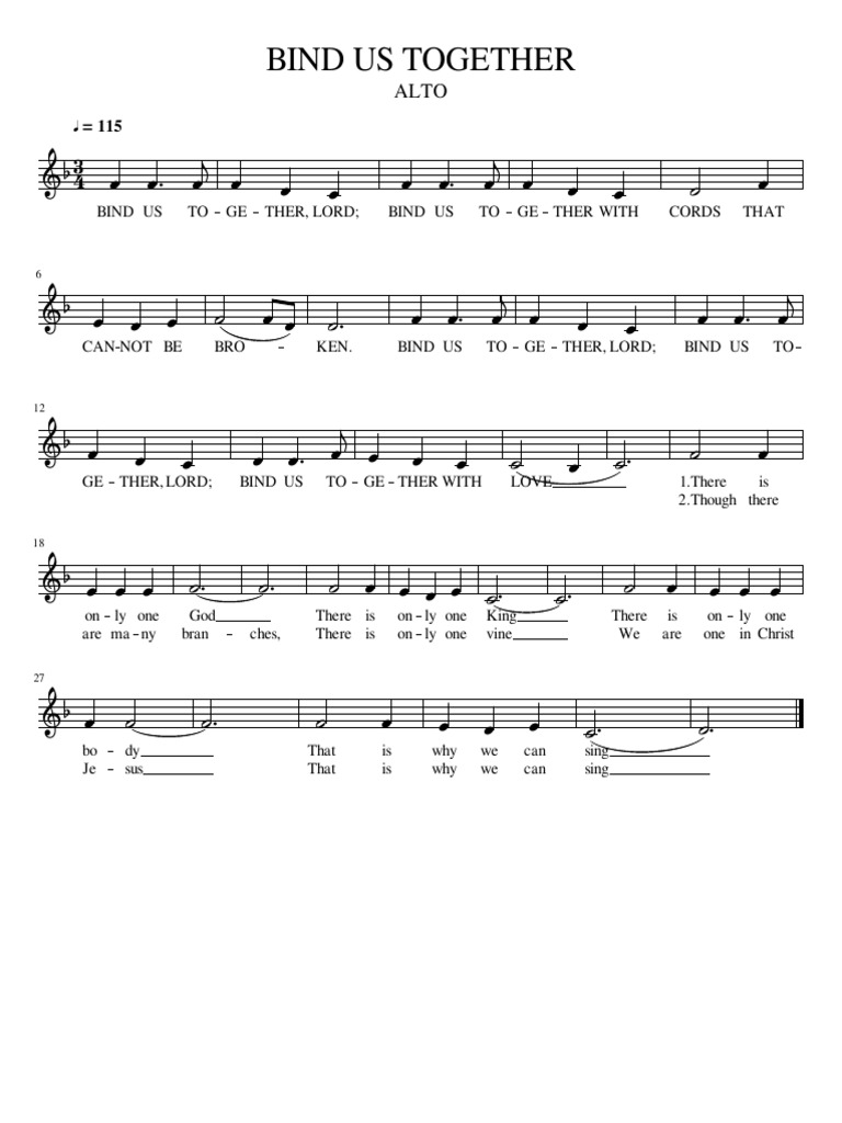 BIND - US - TOGETHER Alto | PDF