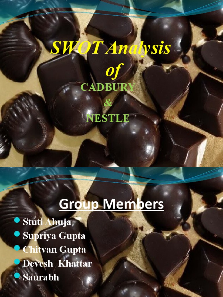 SWOT Analysis Of: Cadbury & Nestle | PDF | Nestlé | Business