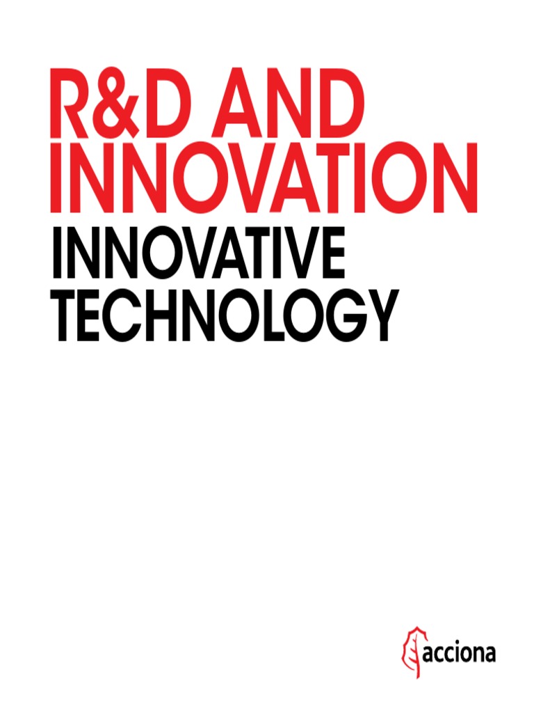 Acciona Innovation Brochure PDF | PDF | Technology & Engineering