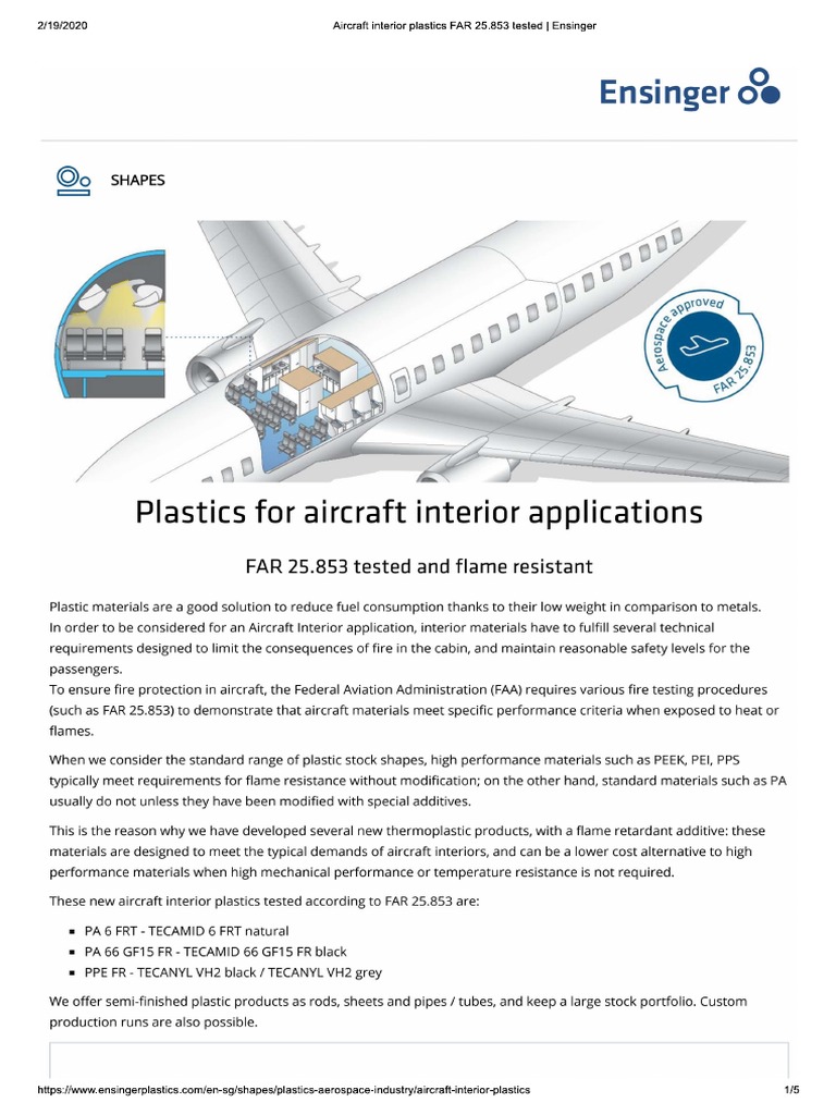 FAR 25.853 Explained | PDF