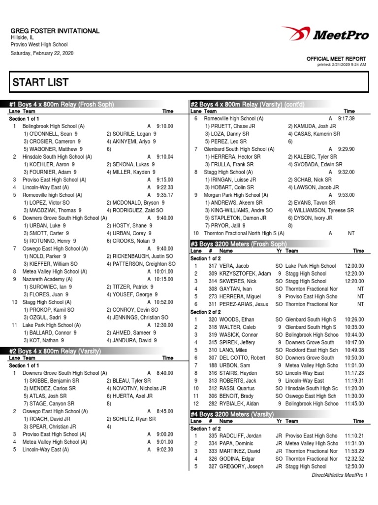 Greg Foster Invite Preview | PDF