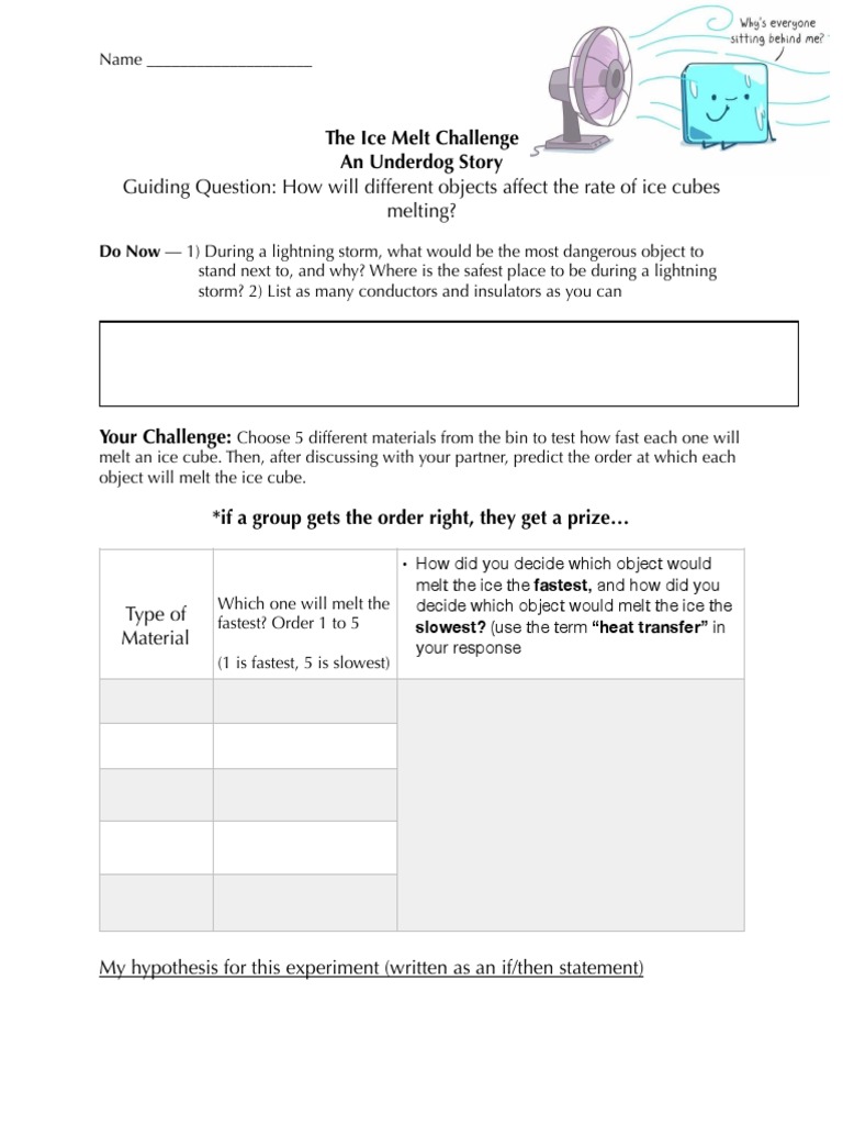 Ice Melt Challenge | PDF