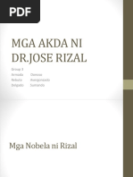 Mga Akda Ni Rizal | PDF