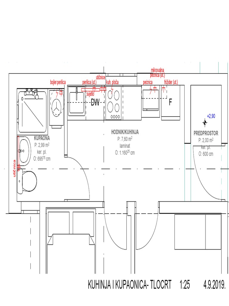 5 KUHINJA I KUPAONICA - TLOCRT I PRESJEKpdf PDF | PDF