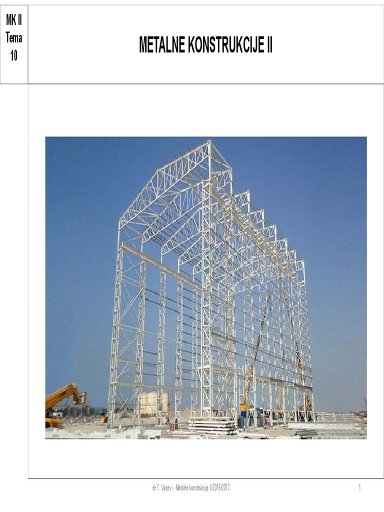 Metalne Konstrukcije II | PDF