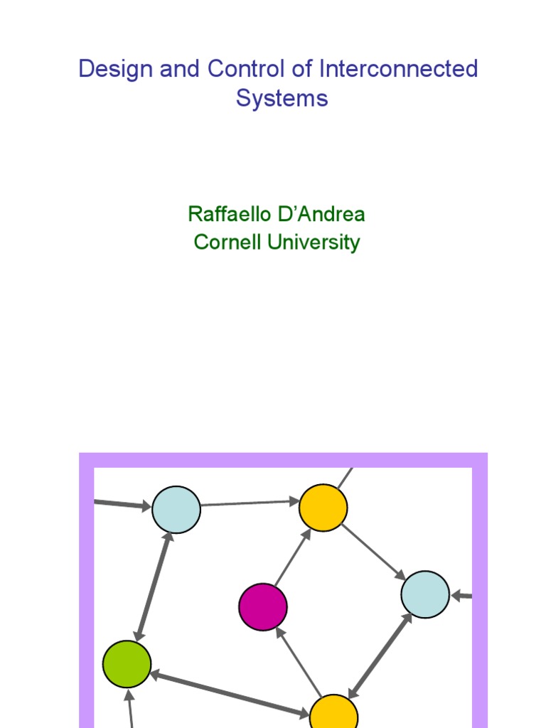 Control Design for Interconnected Systems | PDF | Mathematical Objects ...