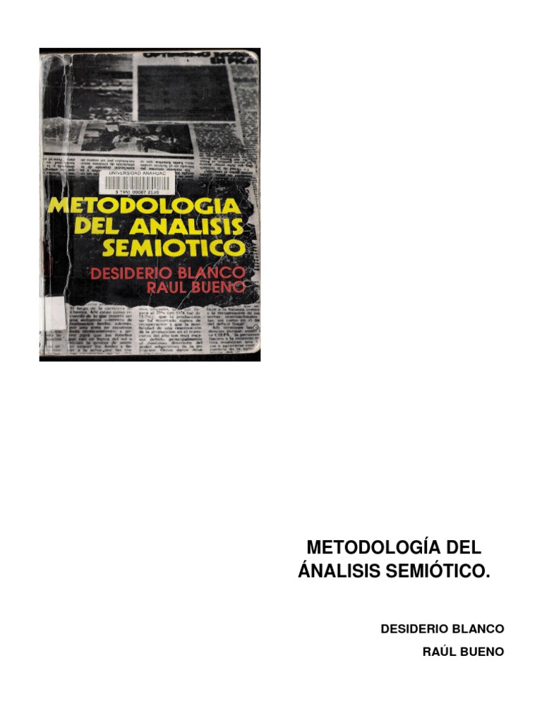 Análisis Semiótico | PDF | Semiótica | Science