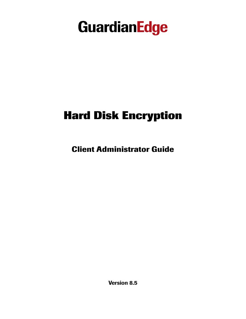 Guardian Edge Client Administrator Guide | Download Free PDF | Login ...