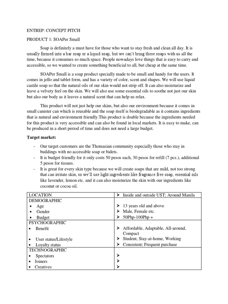 Concept Pitch Entrep PDF | PDF | Art