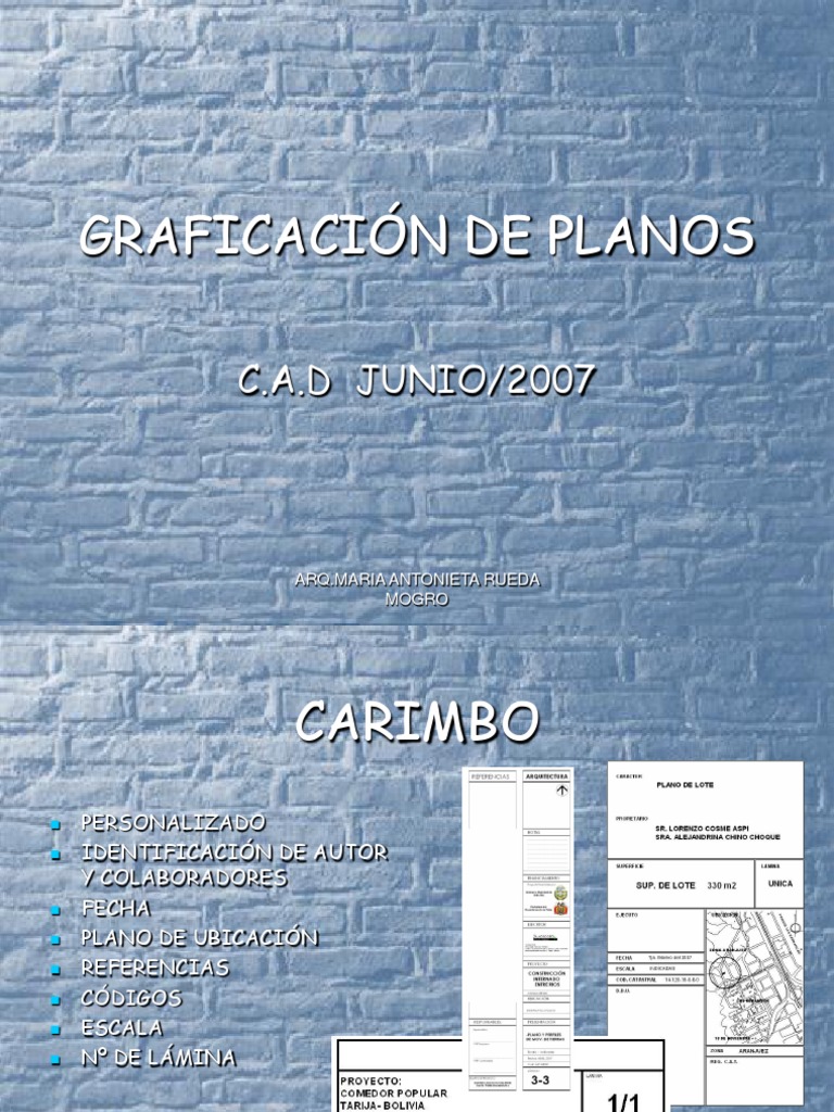 Graficación de Planos Arquitectonicos | PDF
