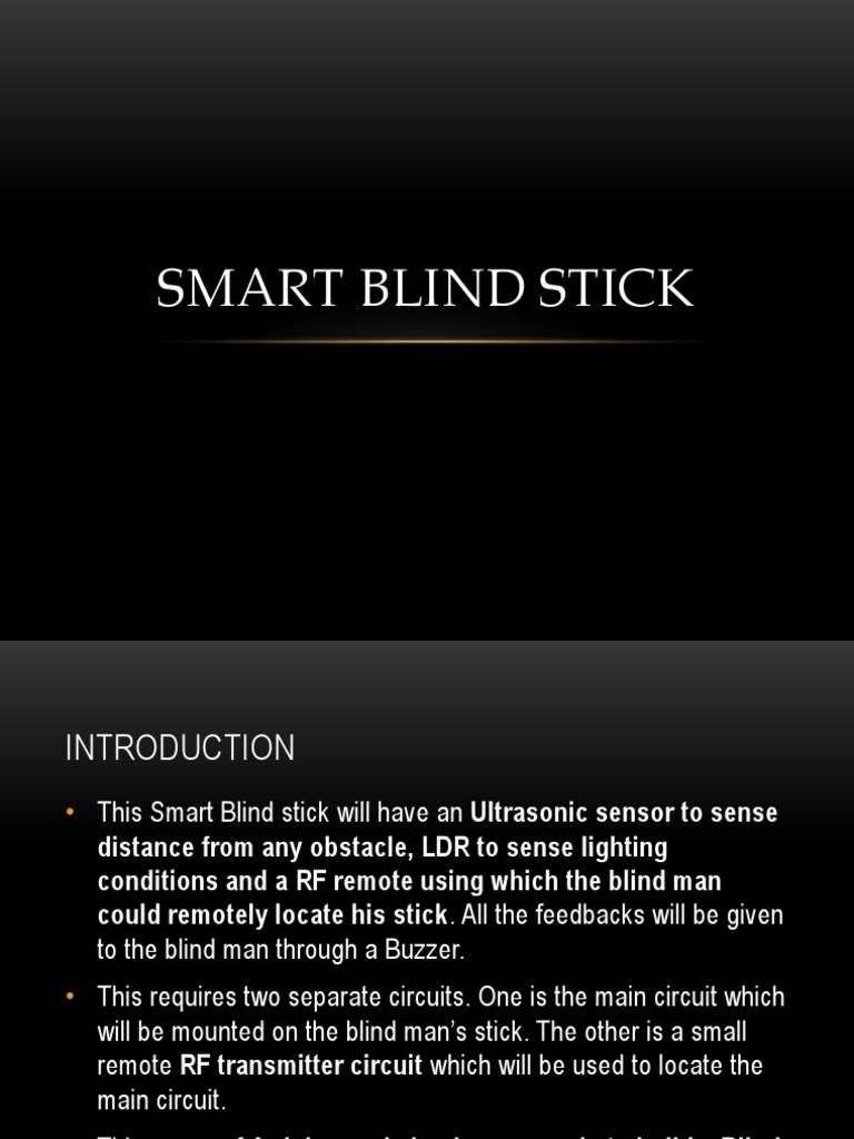 Smart Blind Stick | PDF