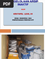 SOP Pemberkasan Dan Penyimpanan Arsip Aktif Pada Central File | PDF