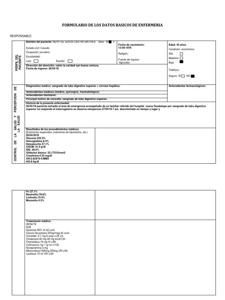 Formato WOR.... FORMULARIO PARA PAE ADULTO | PDF | Especialidades Medicas | Ciencias de la Salud