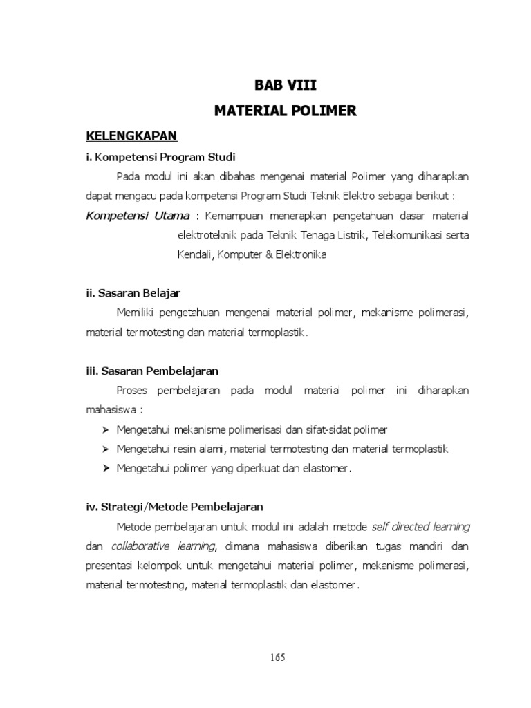 11bab 8 Material Polimer | PDF