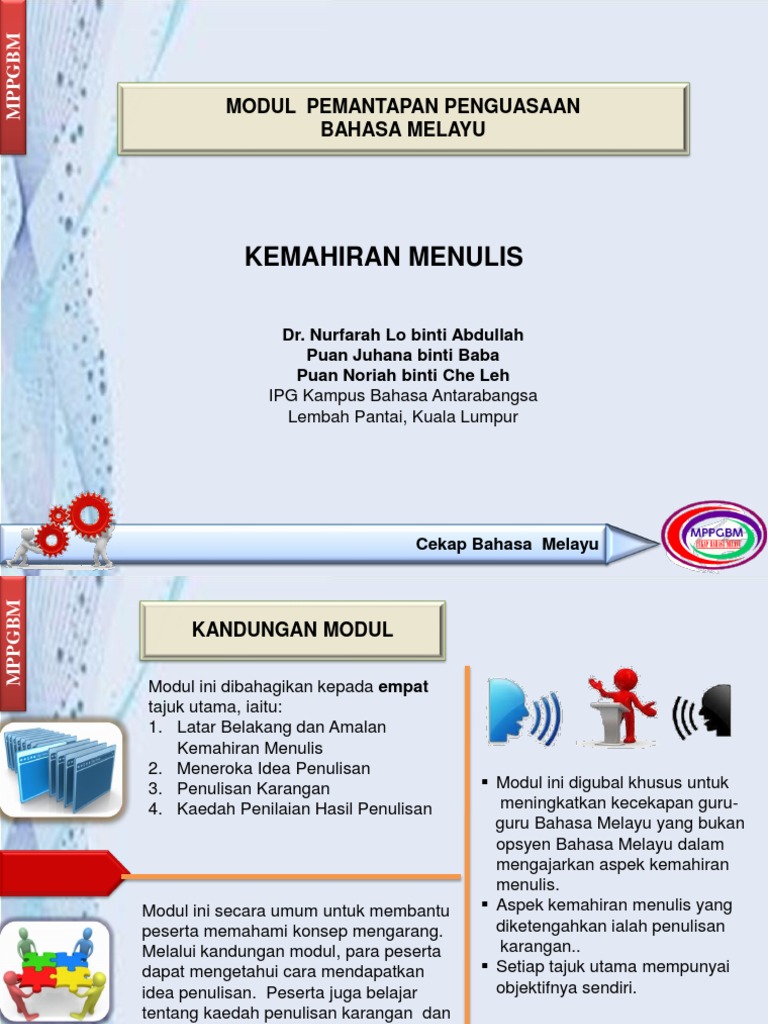 Modul PPBM Kemahiran Menulis PDF | PDF