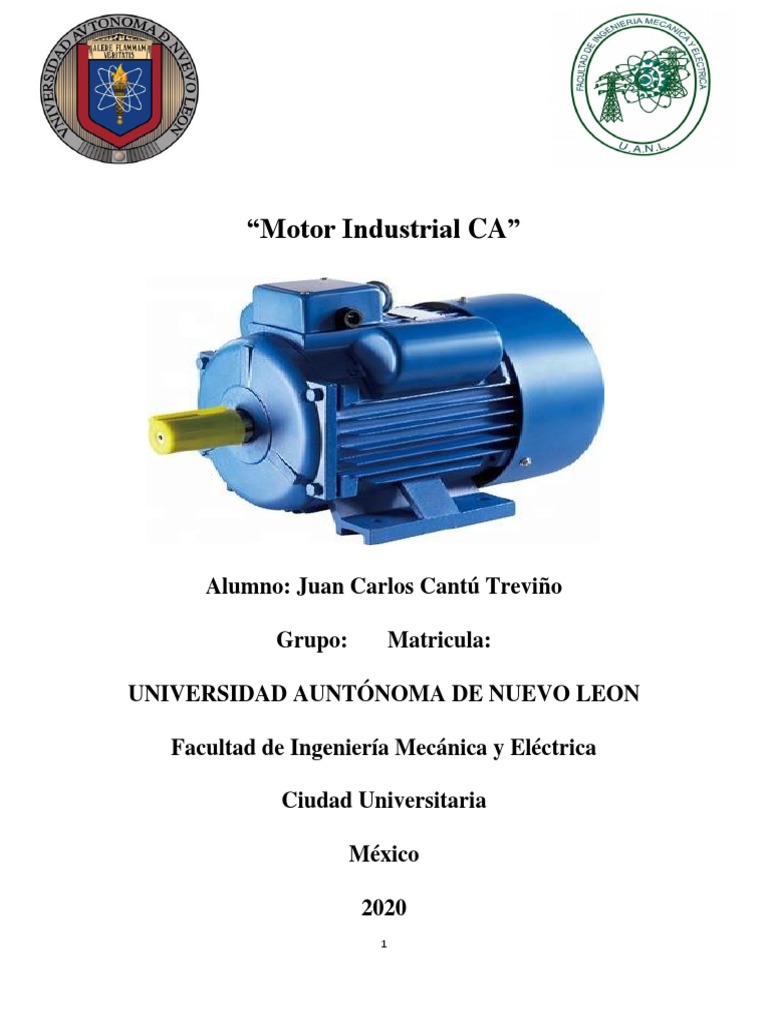 Que Es Un Motor de Ca | PDF | Motor eléctrico | Corriente eléctrica