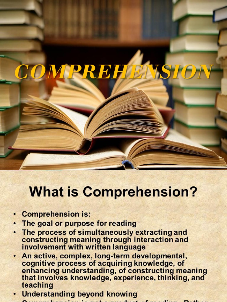 Comprehension (Indicators, Levels, Skills, Activity) | PDF | Reading ...