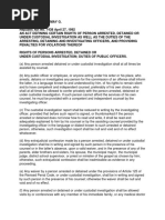 Ra 7438 | PDF | Right To Silence | Justice