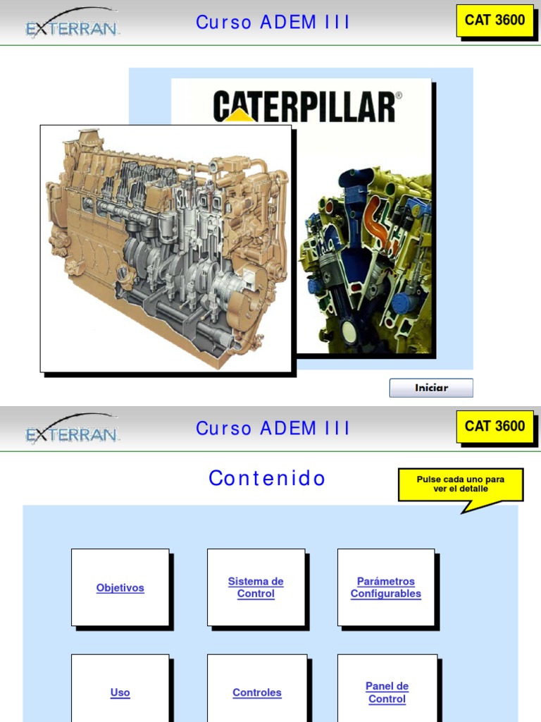 Material de Apoyo ADEM III CAT 3600 - 2009 | PDF | Solenoide | Combustión