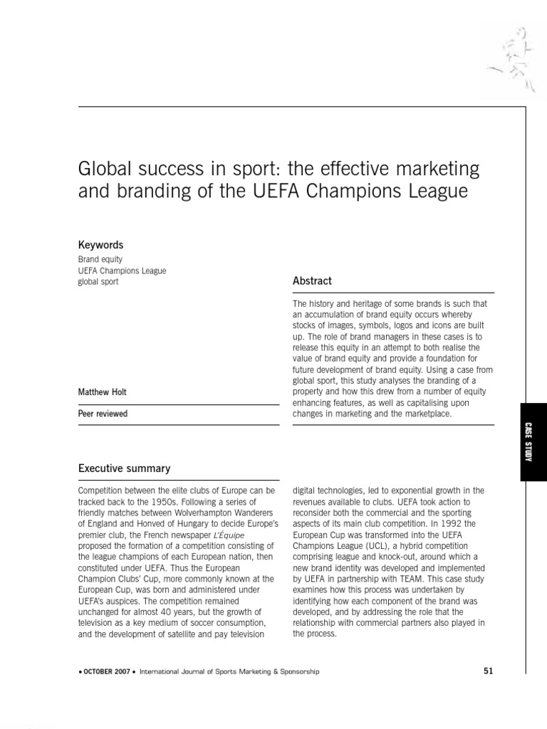 Branding of The UEFA Champions League | PDF | Uefa Champions League ...
