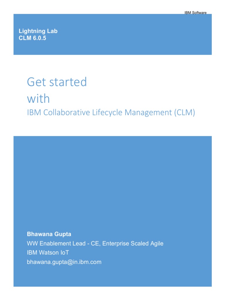 Get Started With IBM CLM | PDF | Integrated Development Environment ...