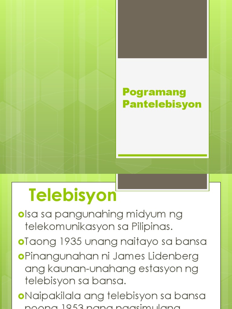 Pogramang Pantelebisyon | PDF