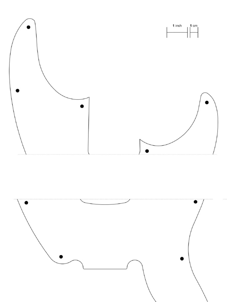 '51 P-Bass Template Diagram | PDF