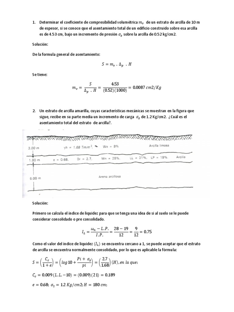 Consolidacion y Asentamientos OCT. 2014 | PDF