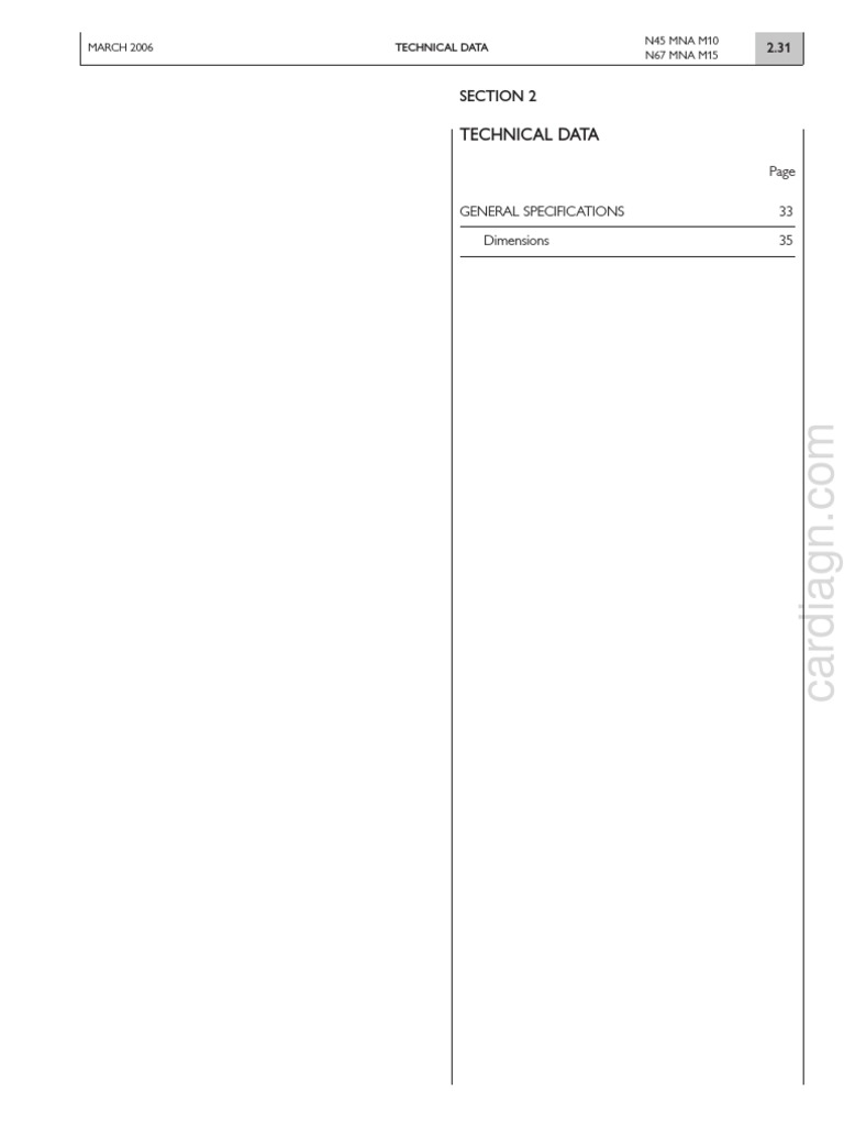 IVECO N45 & N67 Engine Specifications | PDF | Pump | Engines