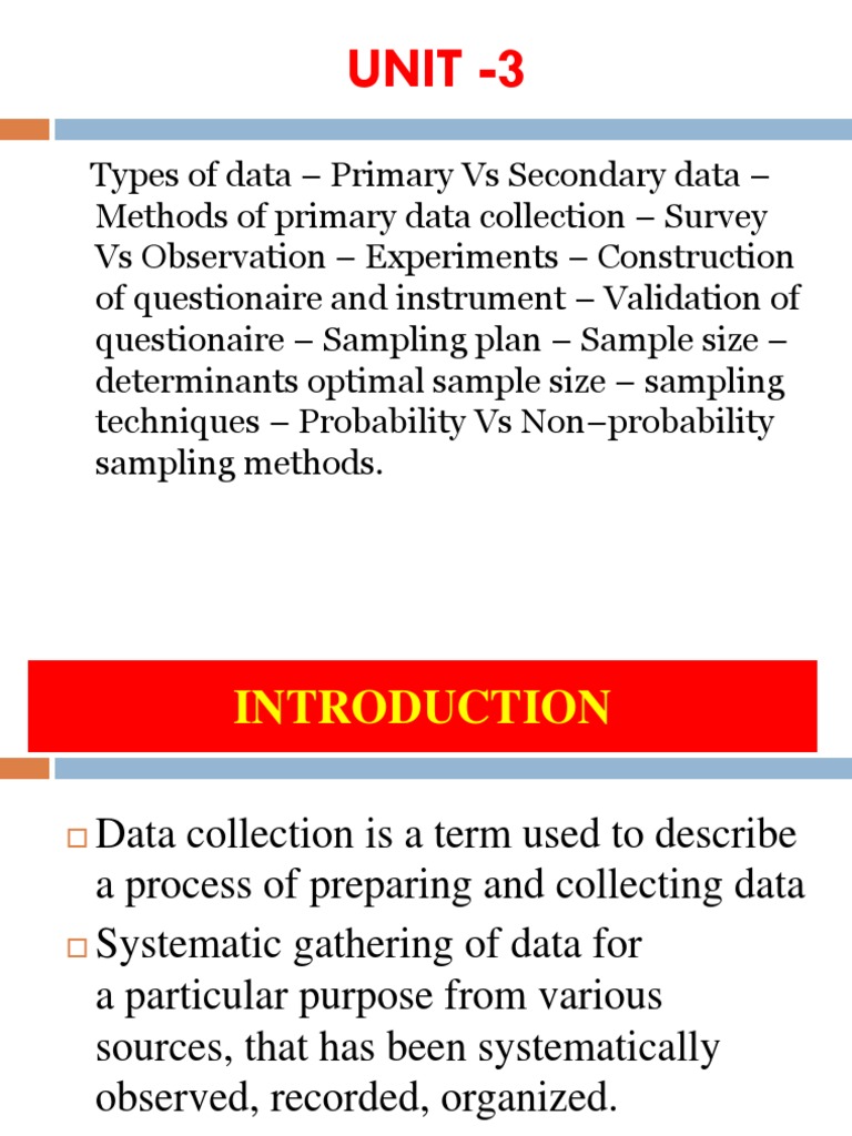 BRM Unit 3-1new | PDF | Question | Questionnaire