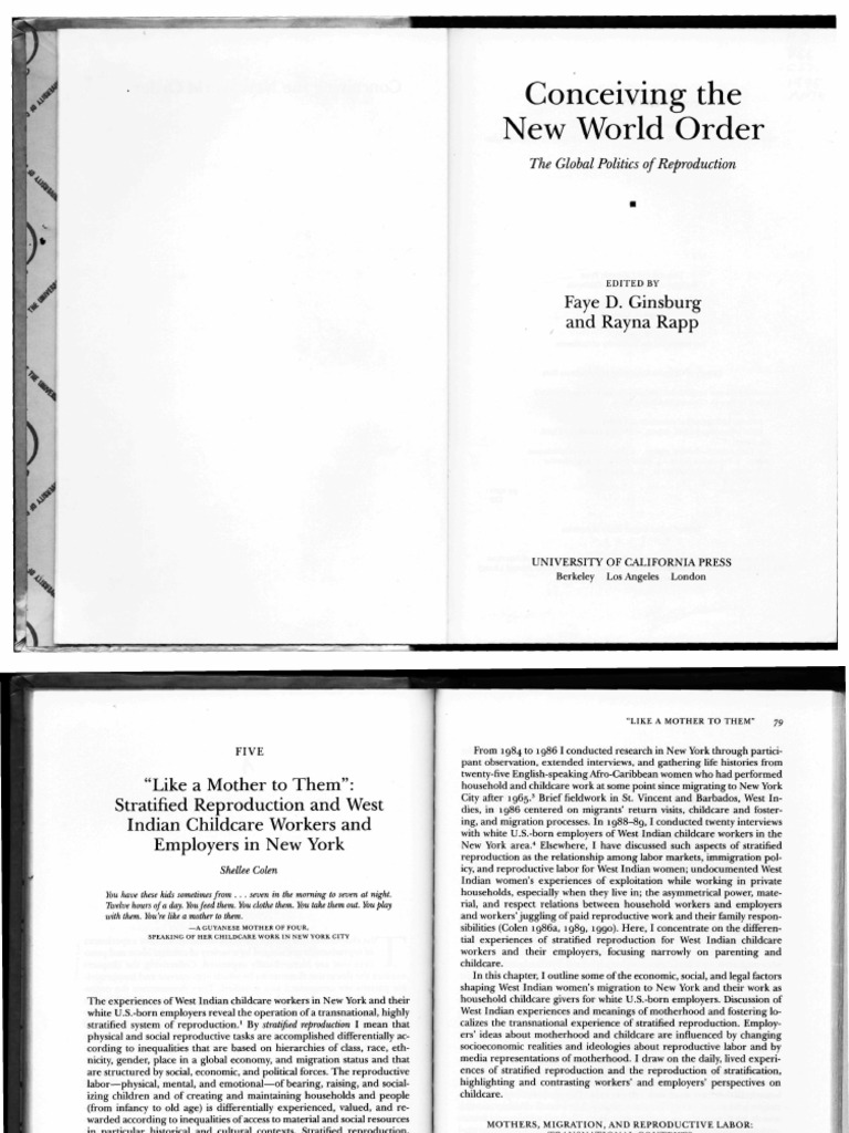 Like A Mother To Them - Stratified Reproduction and West Indian ...