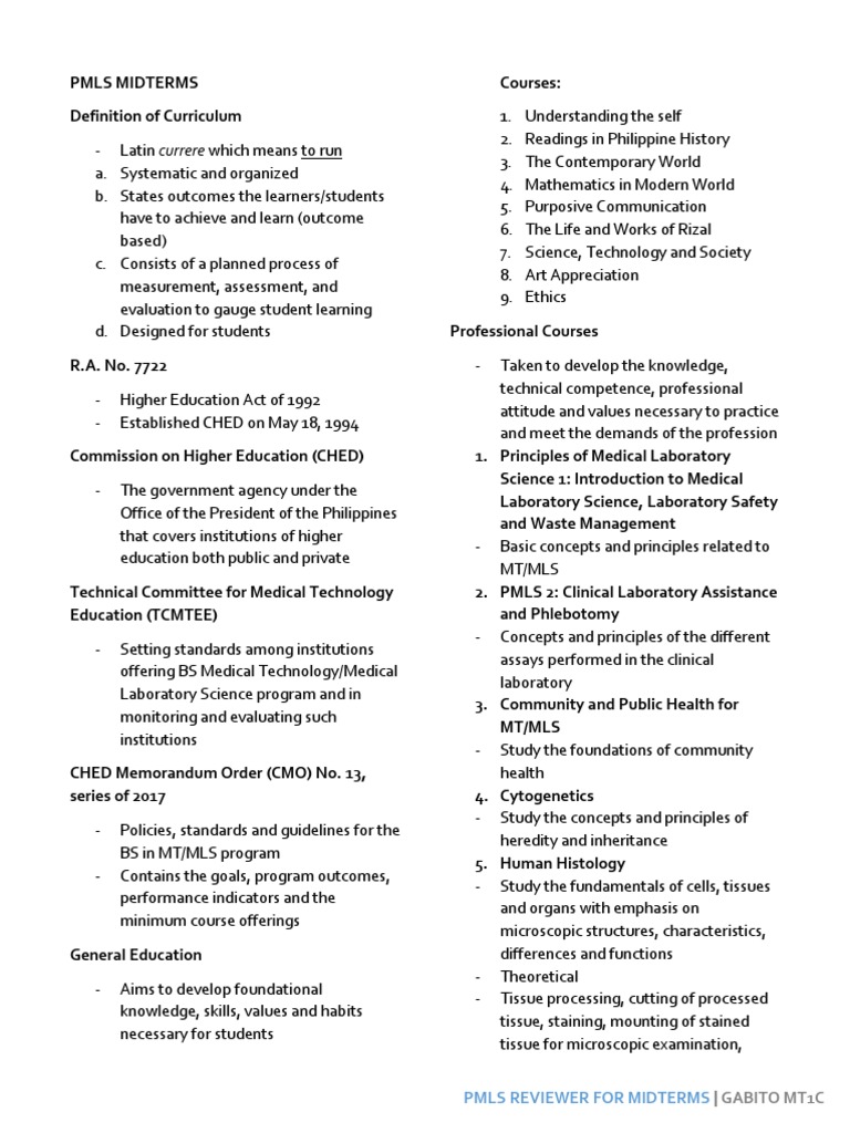 PMLS Reviewer For Midterms PDF | PDF