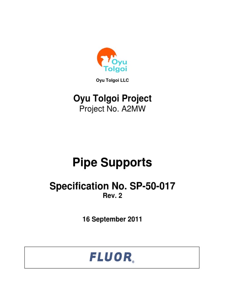 SP-50-017 - 2 - Pipe Supports | PDF